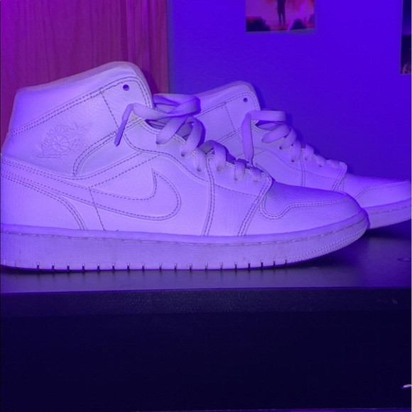 Jordan | Shoes | Jordan Mid Triple White | Poshmark